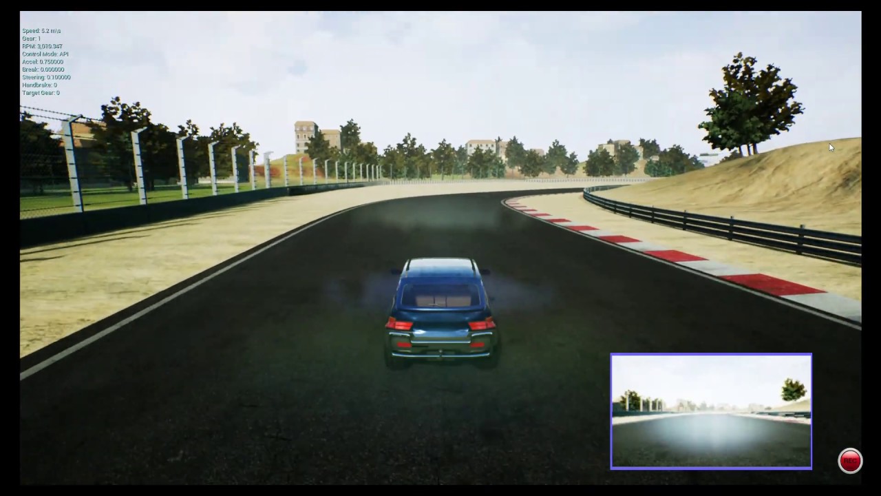 Deep Reinforcement Learning with self-driving Car || AirSim-RL 1st demo ...