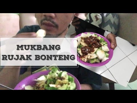 Mukbang Rujak Bonteng super PEDAS !!! - YouTube