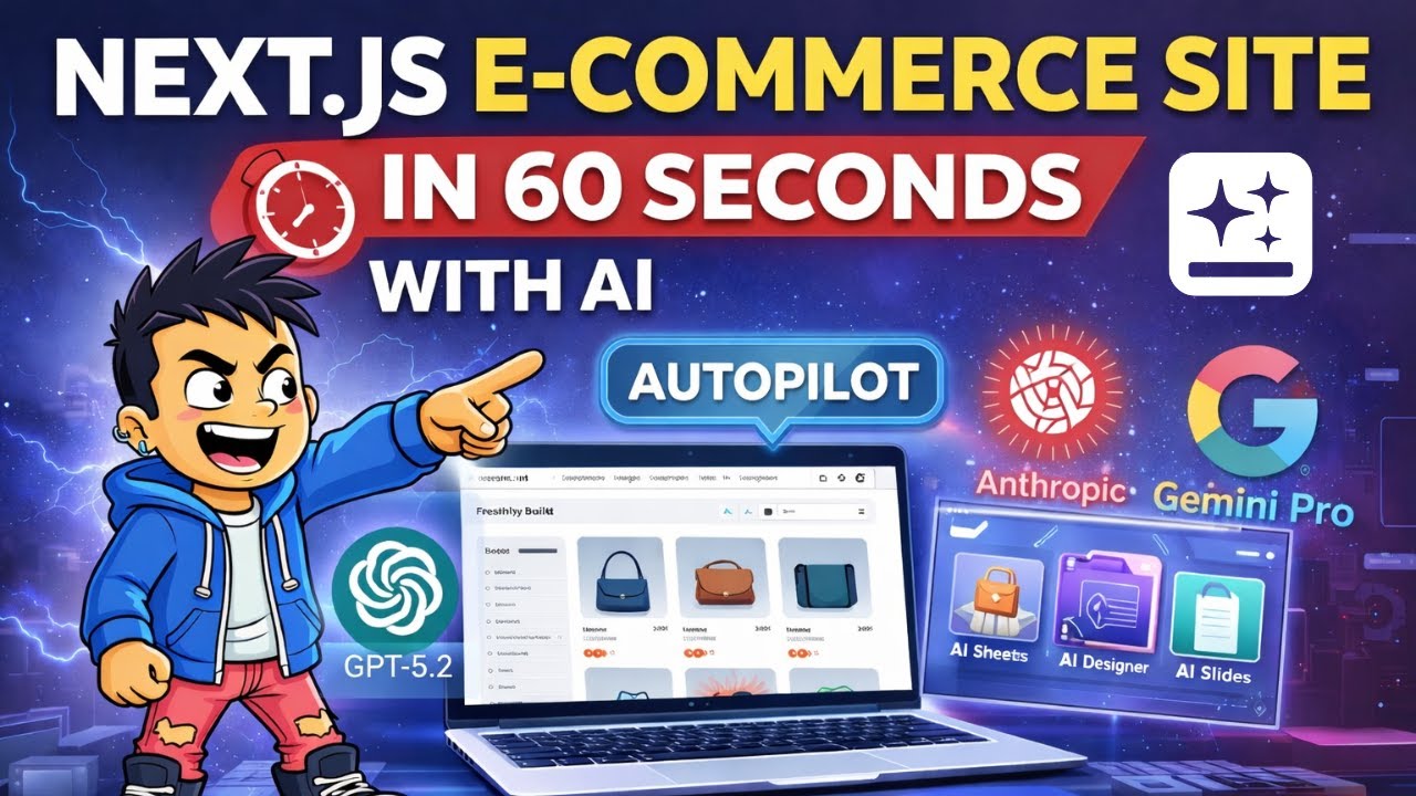 I Built a Next.js E-Commerce Site in 60 Seconds with AI (Genspark ...