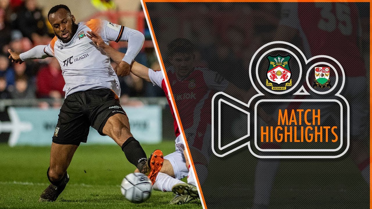 Match Highlights: Wrexham AFC 6-0 Bees - YouTube
