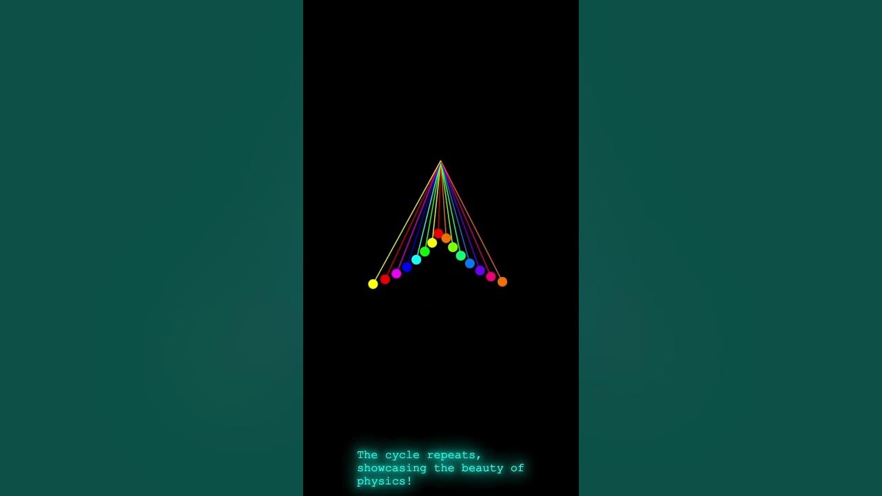 Neon Pendulum Wave Effect - Mesmerizing Physics Animation! - YouTube