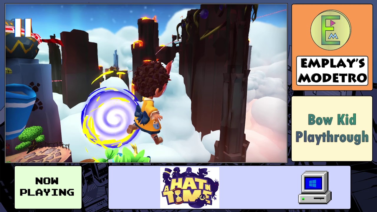 Bow Kid in A Hat In Time - PC (Steam) - #40 - Ch 4 - Blue Time Rift ...