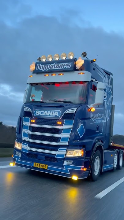 Poppelaars Transport, Scania Next Generation S-Series, Truckspotting - YouTube