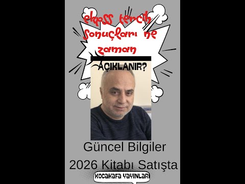 EKPSS tercih sonuçları  zaman açıklanır? Kocakafa yayınları GÜNCEL BİLGİLER 2026 kitabı sizin için
