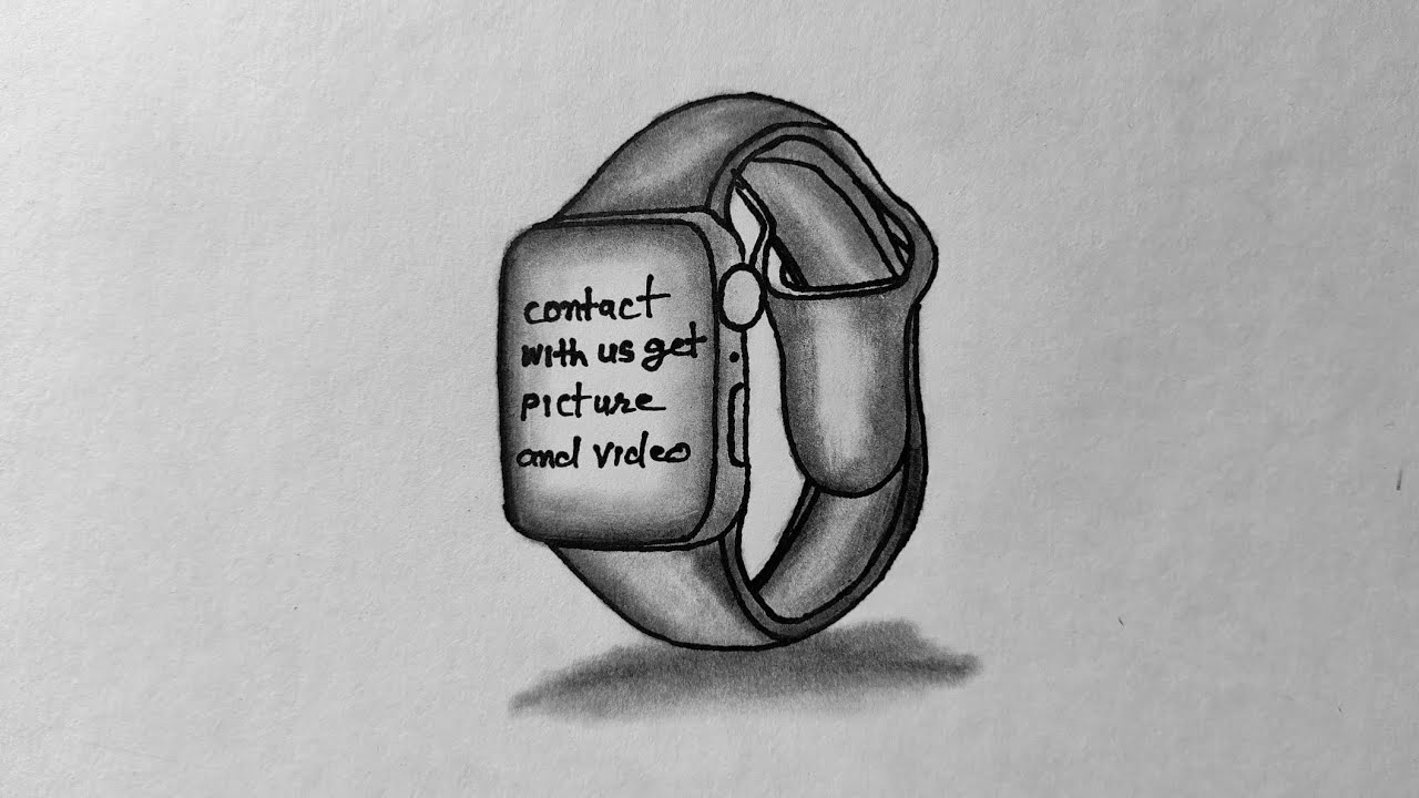 how to draw a watch ️ - YouTube