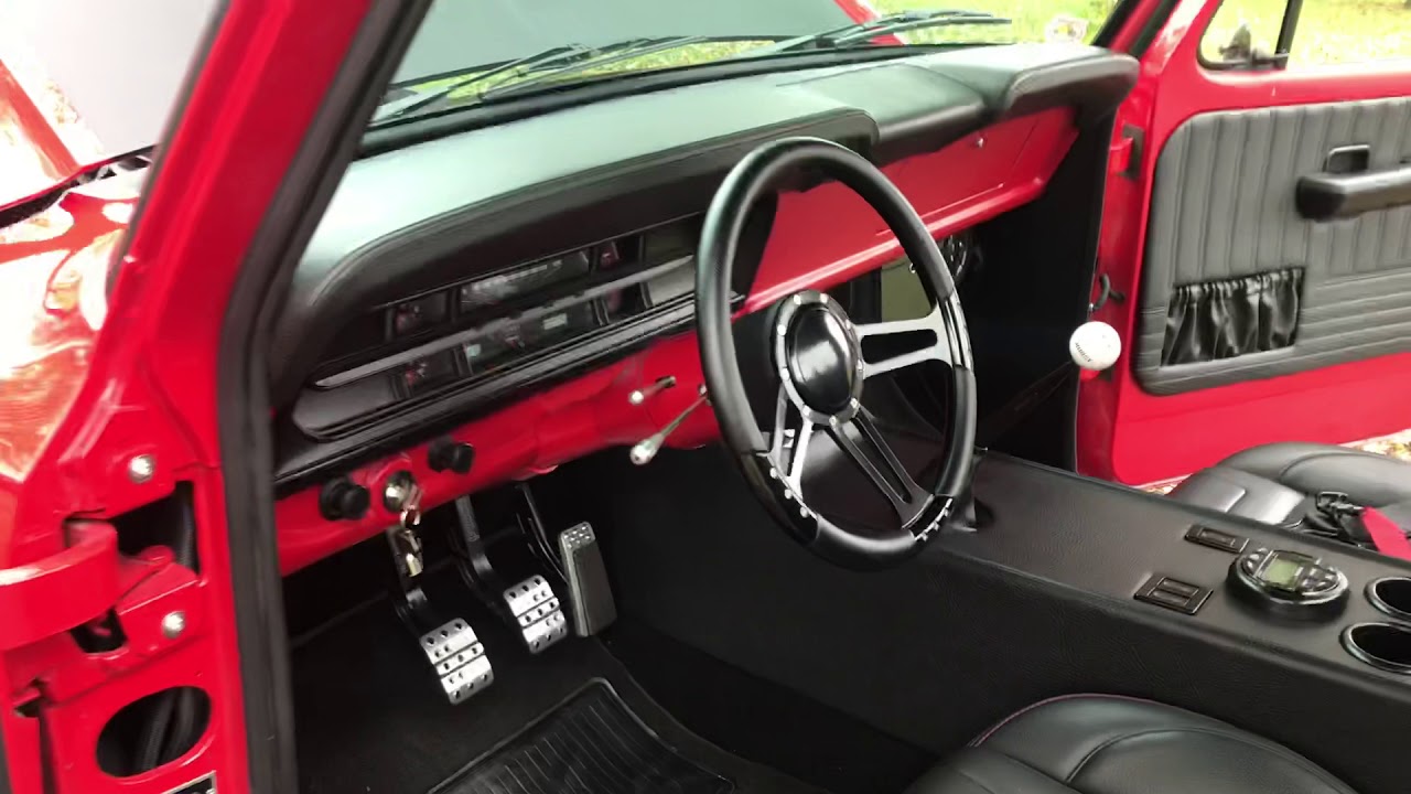 GRT-100 1969 Ford F100 Interior - YouTube