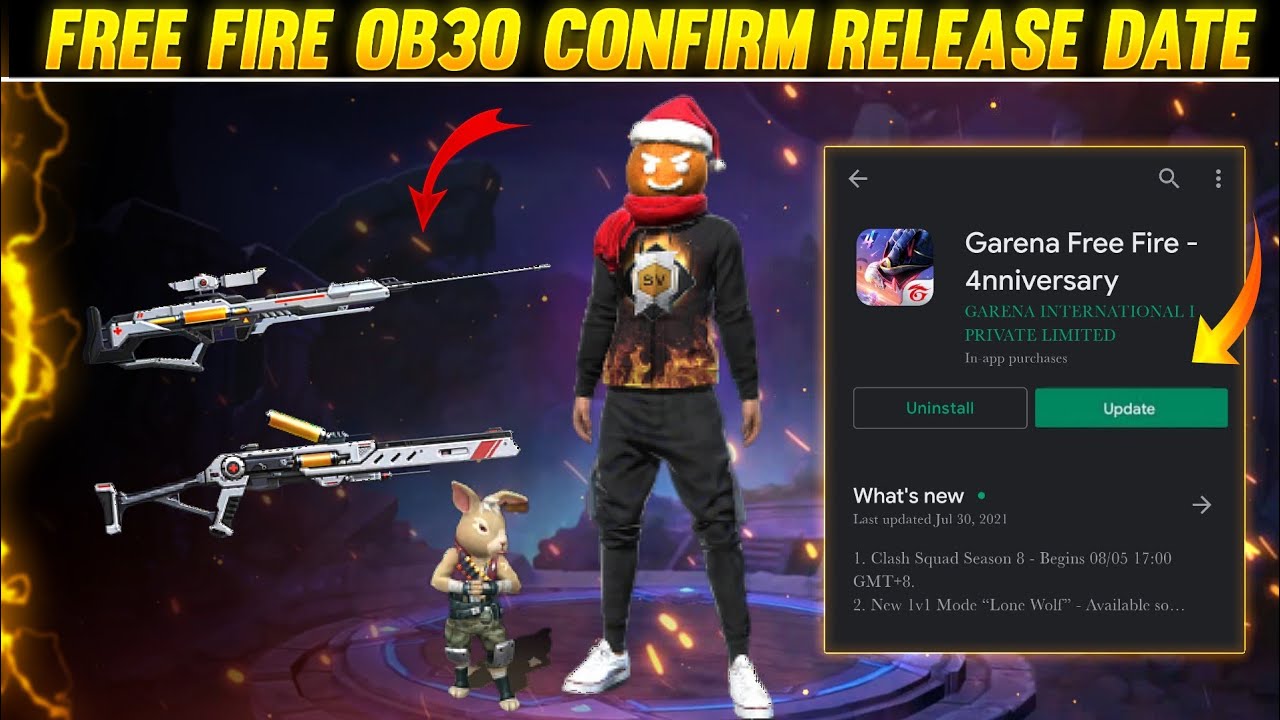 OB 30 UPDATE DATE FREE FIRE 🤯 FREE FIRE OB 30 UPDATE KAB AAYEGA |FREE ...