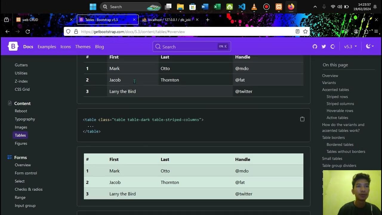 Tutorial membuat Web CRUD Sederhana Dengan Bootstrap 5 - YouTube