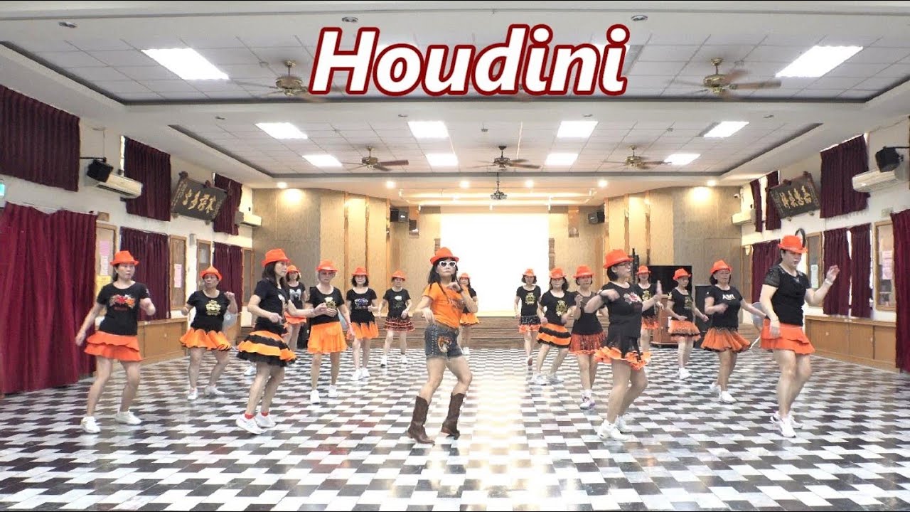 Houdini│Line Dance by Mikael Mölsä (FIN)│Demo & Walk Through║胡迪尼│排舞│含導跳║4K - YouTube