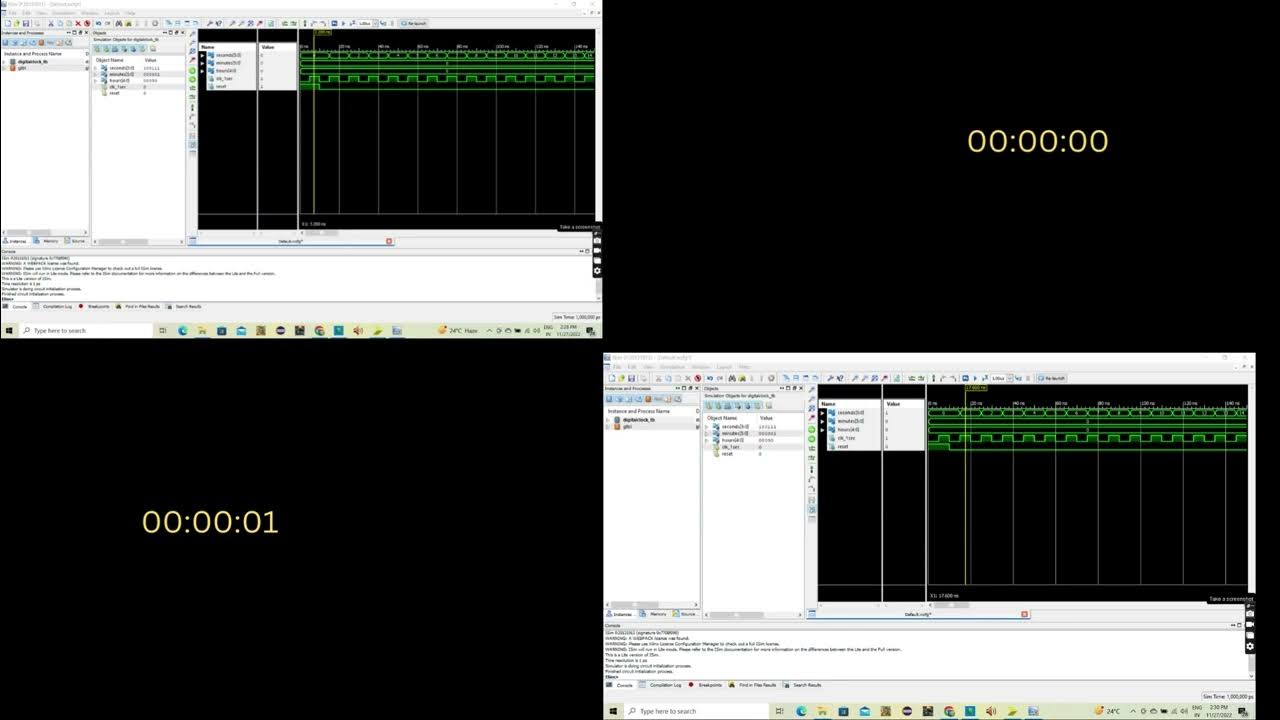 Digital Clock Mini Project Based On Fpga Nexys 4 Youtube