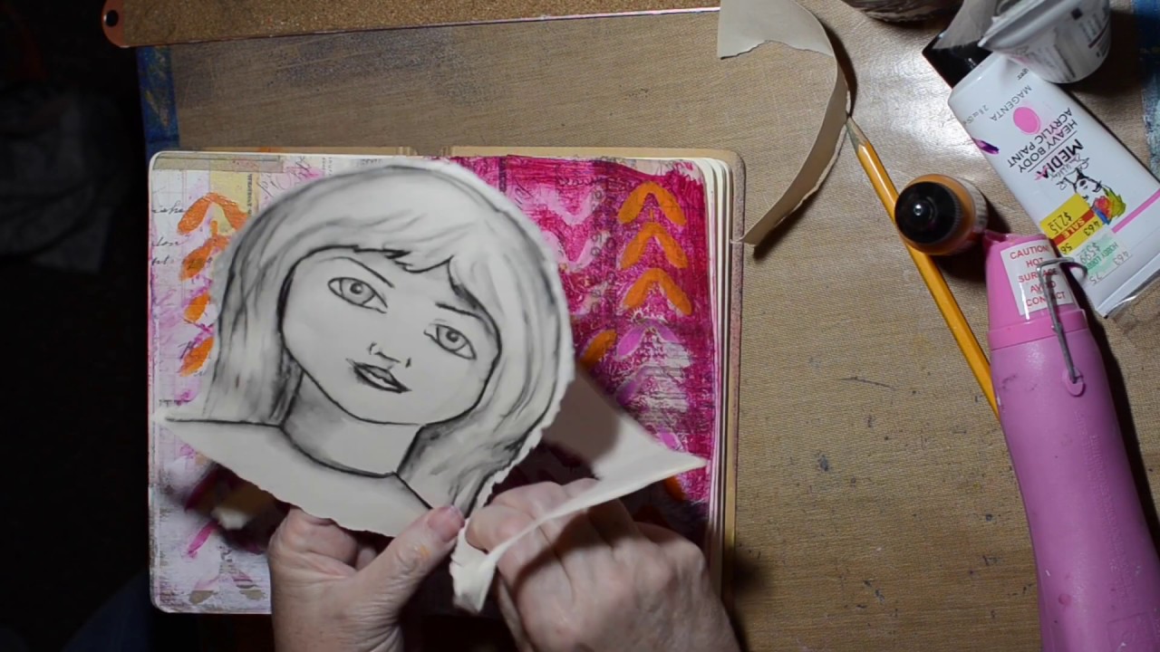 Art Journal Page Dina Paints - YouTube