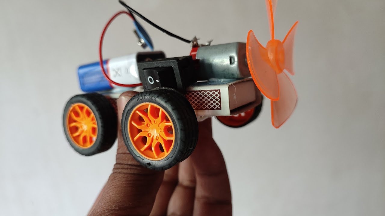 How to make match box car at home diy battery small car. - YouTube