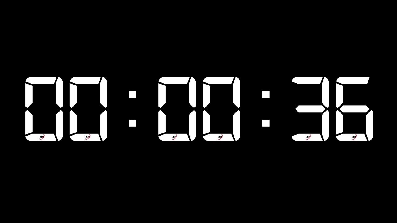 1 Minutes Timer And Alarm 1080p Countdown Youtube