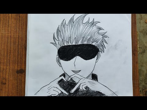 Gojo Satoru love drawing | step by step gojo satoru drawing | satoru ...