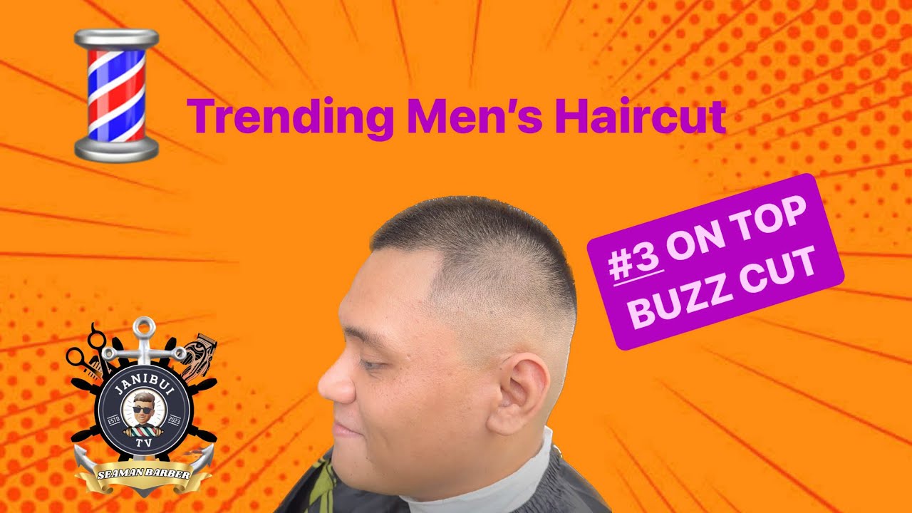 🔥Trending Men’s Haircut - #3 ON TOP BUZZ CUT - YouTube