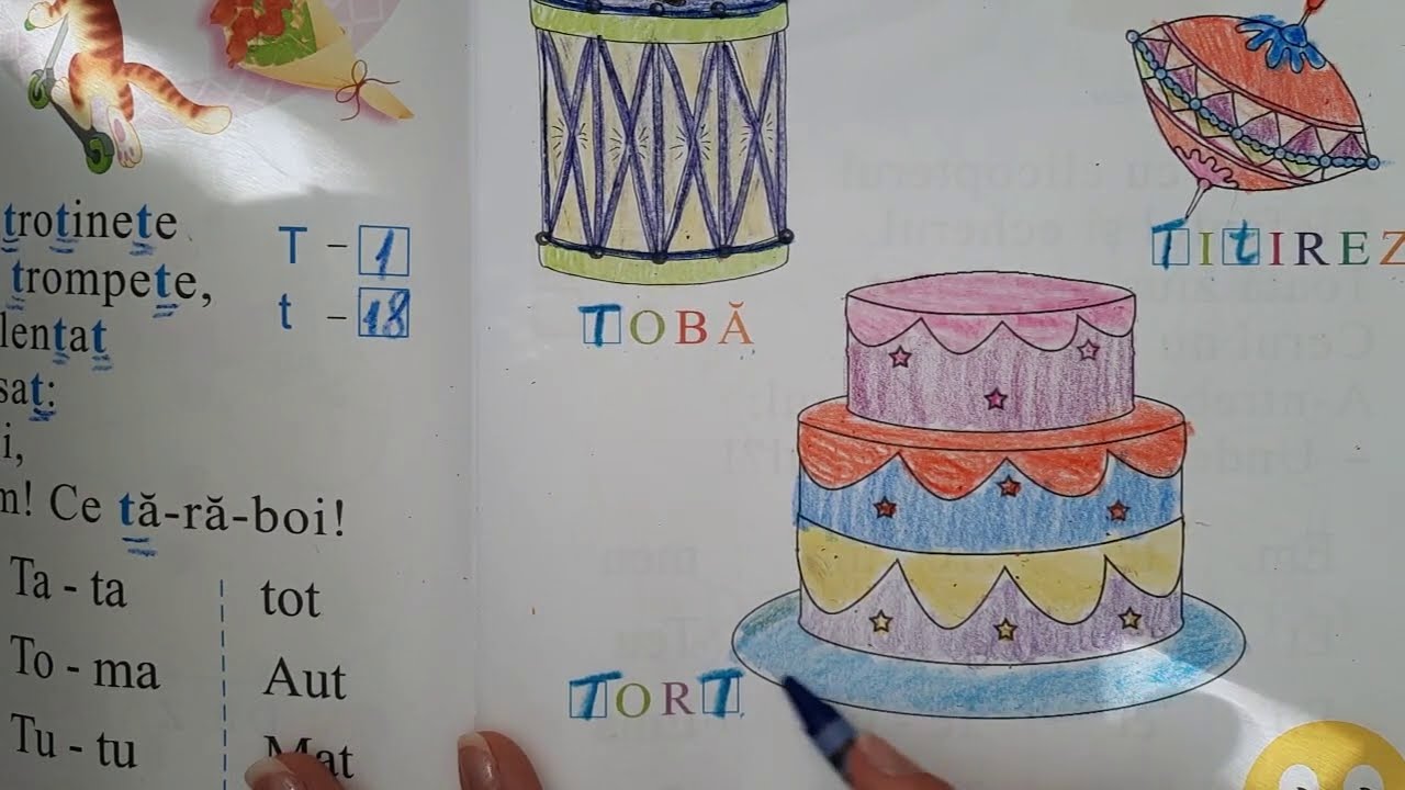 Alfabetul Limbii Române! Invatam Litera T - YouTube