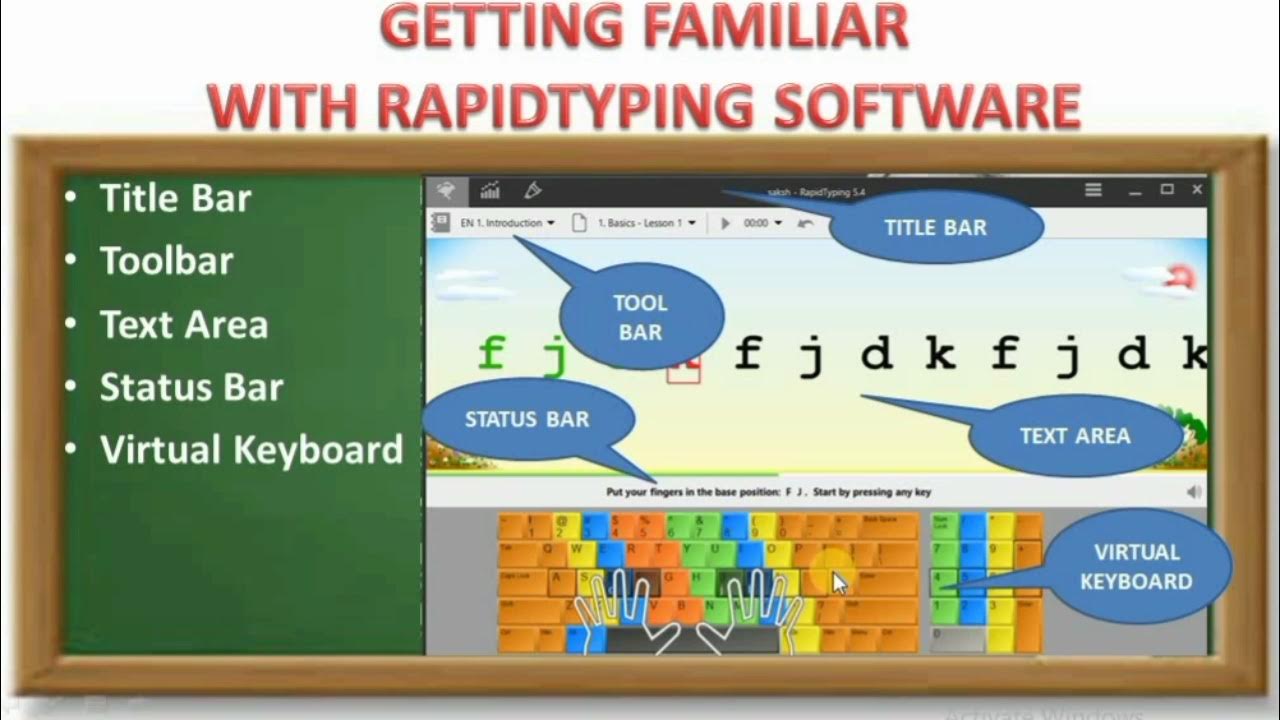 Class - 9th || Computer || Chapter - 3 || Using Typing Software || Part -b || Video - 1 - YouTube