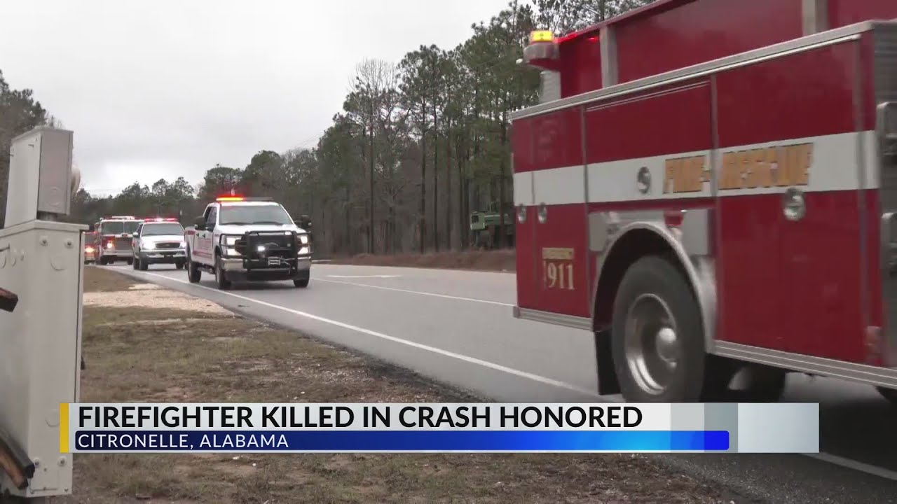 Procession of first responders honors Mobile County volunteer ...
