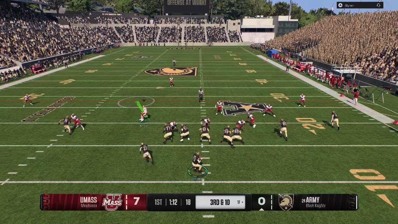EA SPORTS College Football 25 Placing the team on my back. - YouTube