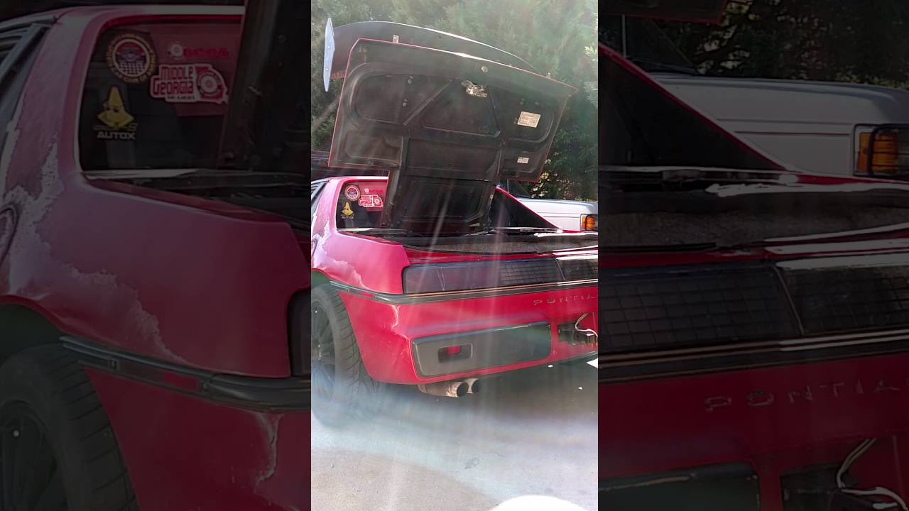 1986 Fiero Iron Duke Hooker Header Exhaust - YouTube