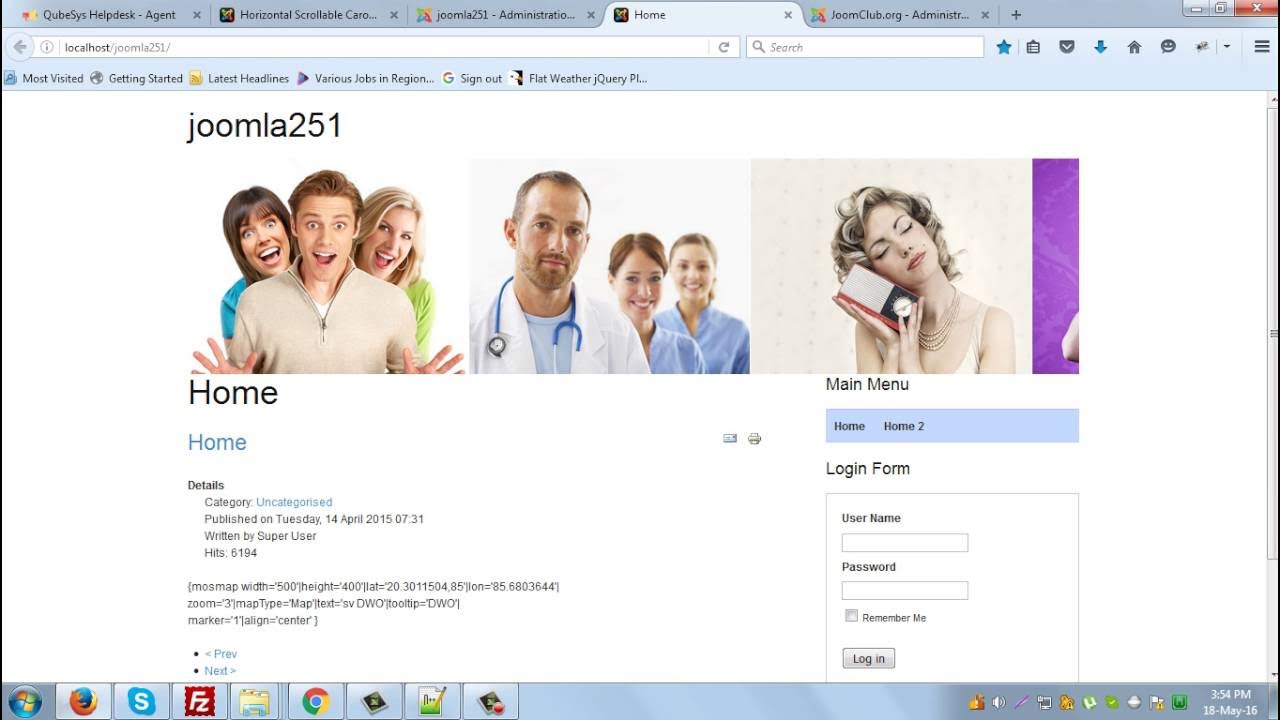 Horizontal Scrollable Carousel Joomla Module - YouTube