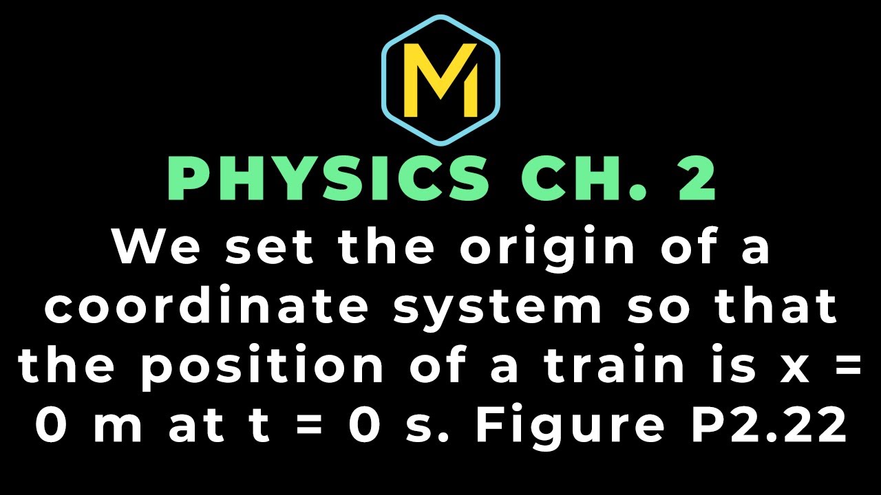 2.22 Mastering Physics Solution-"We set the origin of a coordinate ...