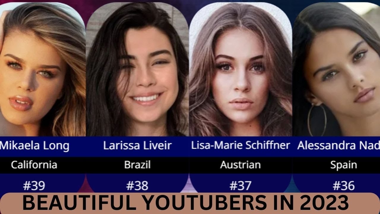 50 most beautiful youtubers in the world 2023 । JackLin TV - YouTube