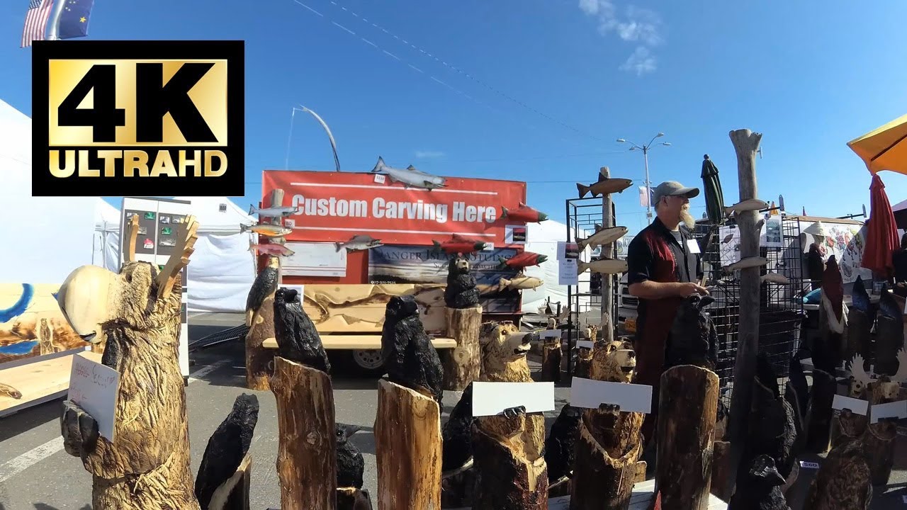 Anchorage Alaska Downtown Weekend Market 4K UHD - YouTube