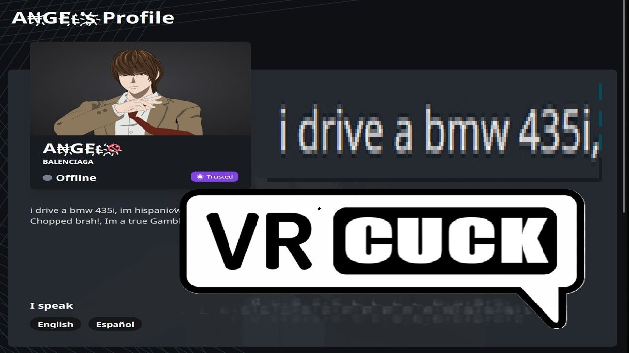 A҉₦G҉E҉ʟ҉ gets Cucked by the block button in VRChat - WAIT YOUR TURN ...