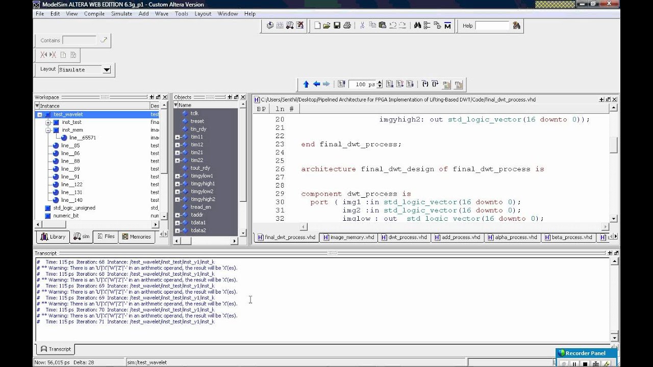Pipelined Architecture For Fpga Implementation Of Lifting Based Dwt