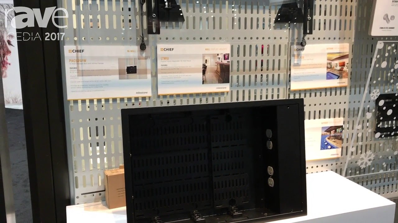 CEDIA 2017: Chief Talks About PAC525FW In-Wall Storage Box - YouTube