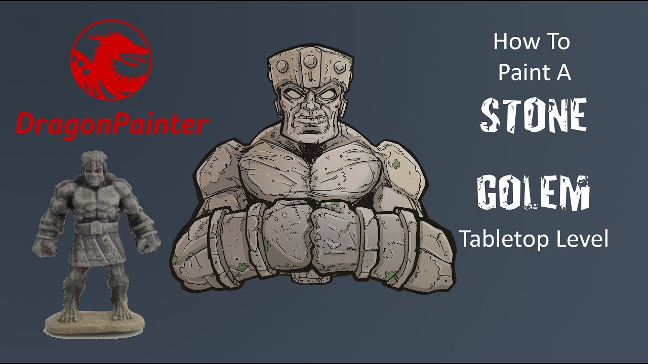 Stone Golem Tabletop Level Tutorial - YouTube