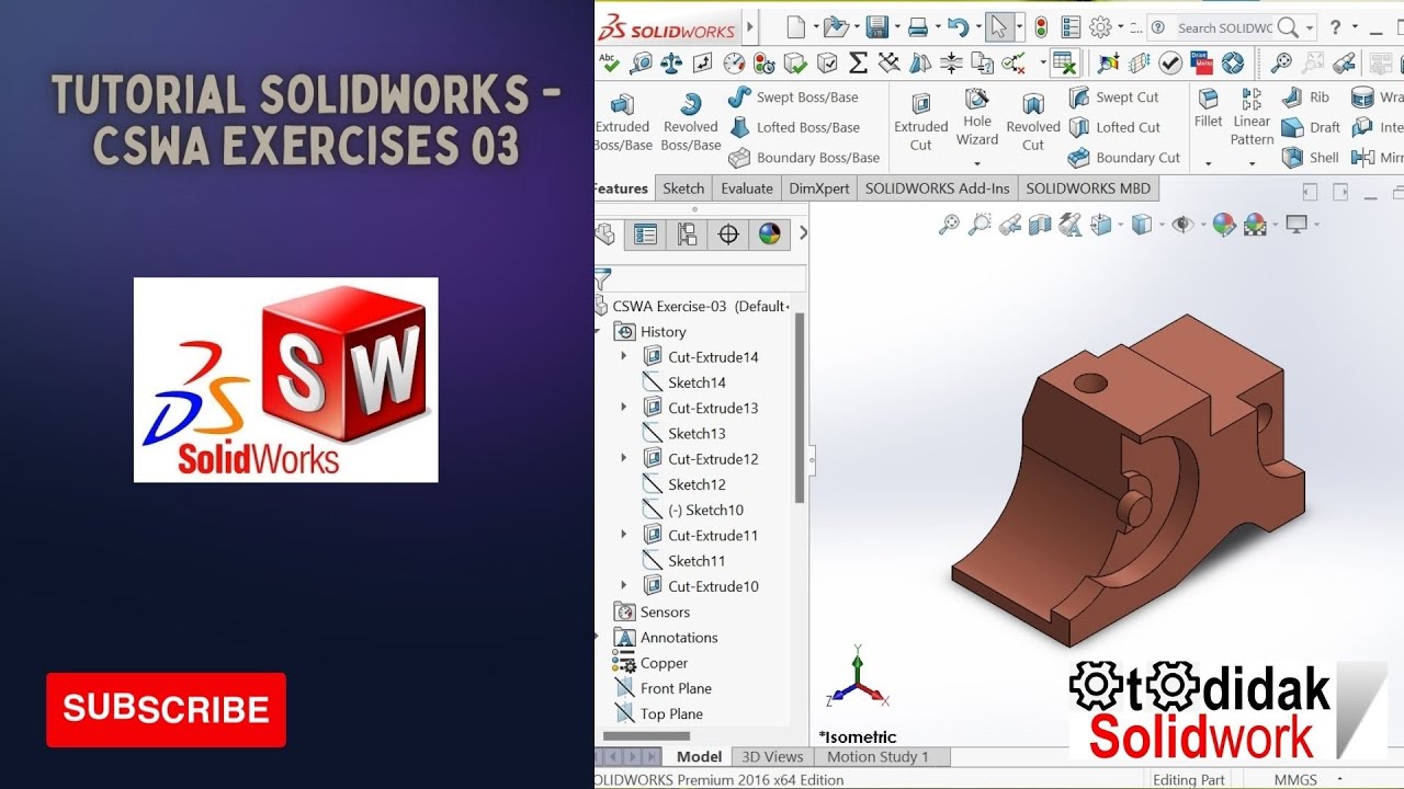 Certified Solidworks Associate Cswa Exam Exercise Youtube Certified Solidworks Associate Cswa Exam Exercise Youtube