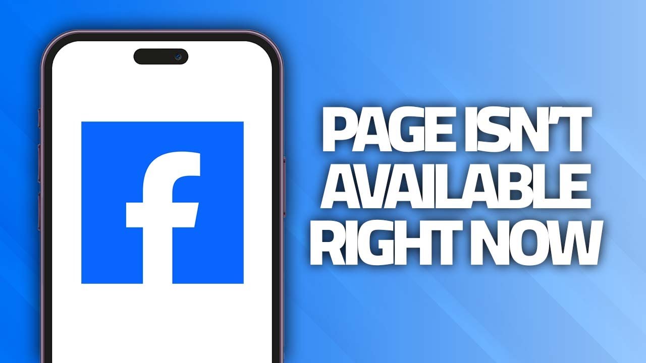 How To Fix Facebook App Page Isn't Available Right Now | Final Solution ...