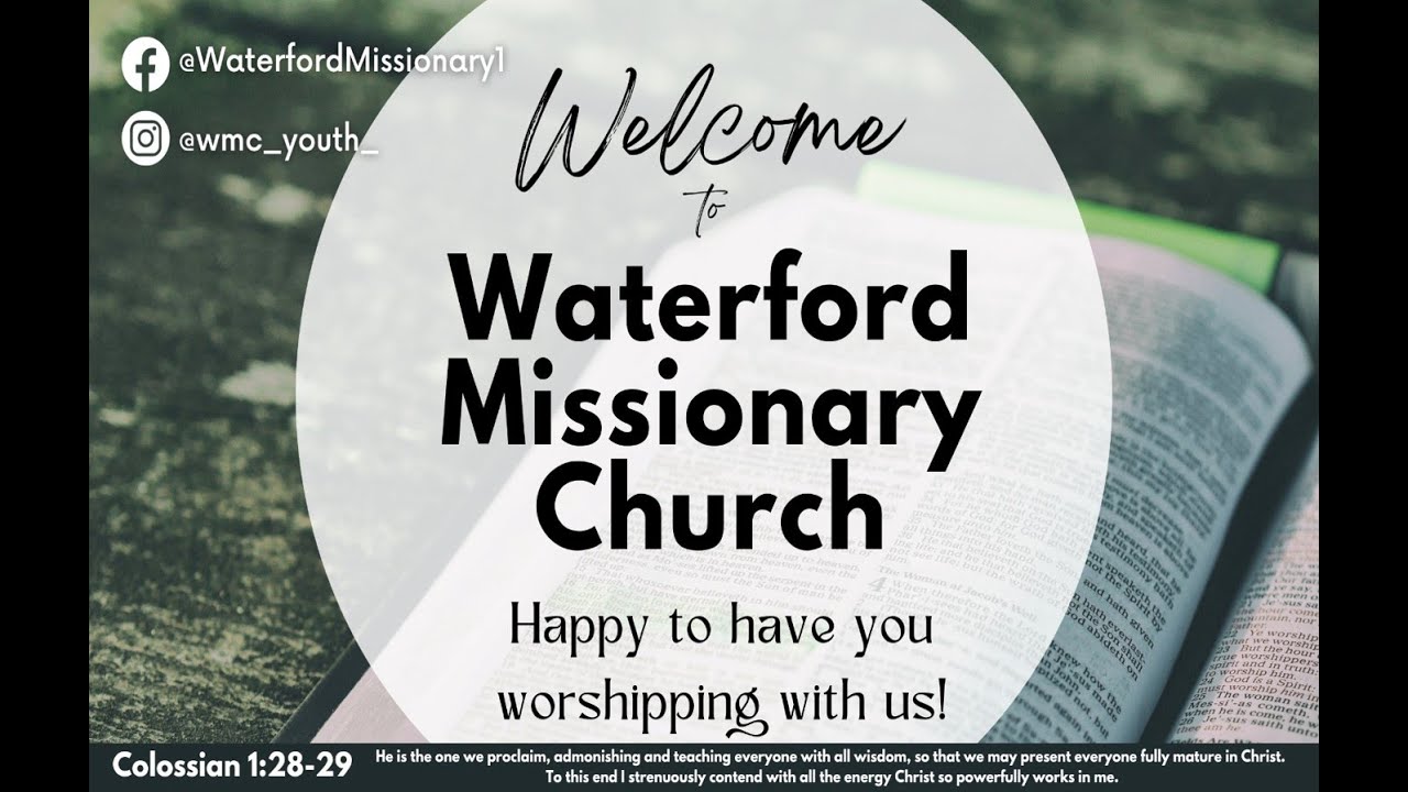 Waterford Missionary Church's Divine Worship Service - YouTube