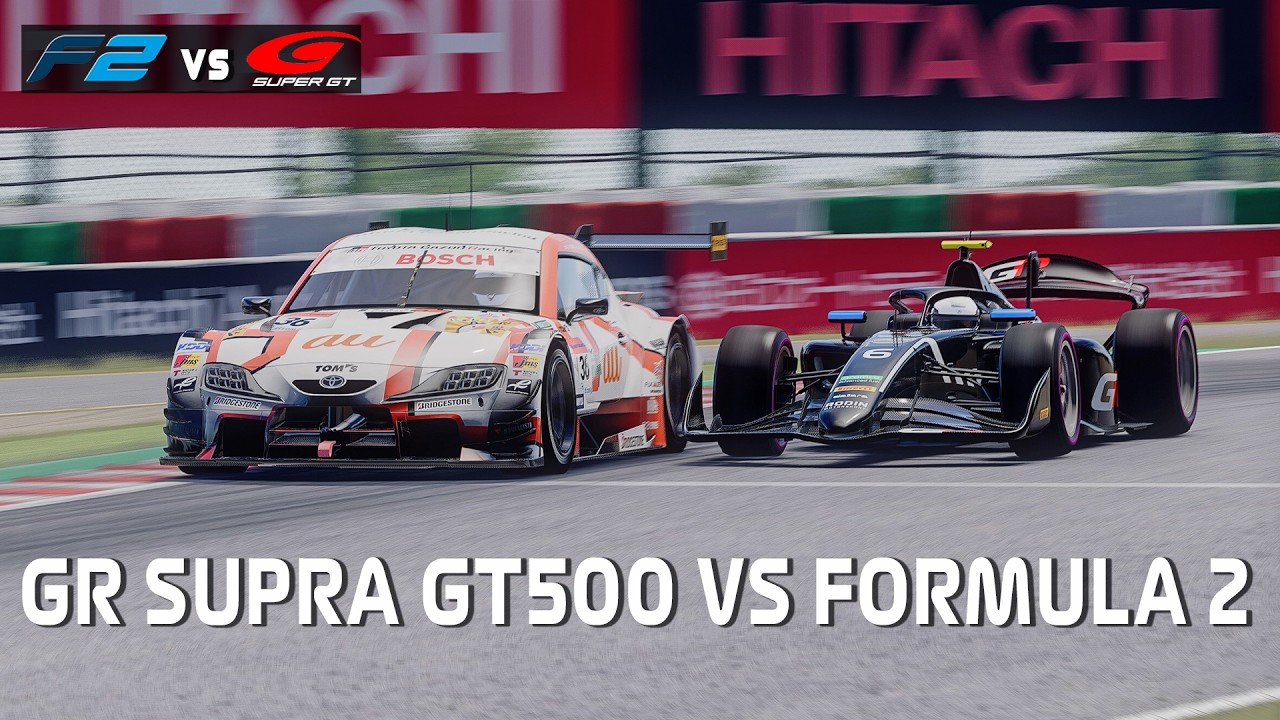 Formula 2 vs Super GT GR Supra GT500 Suzuka Assetto Corsa - YouTube
