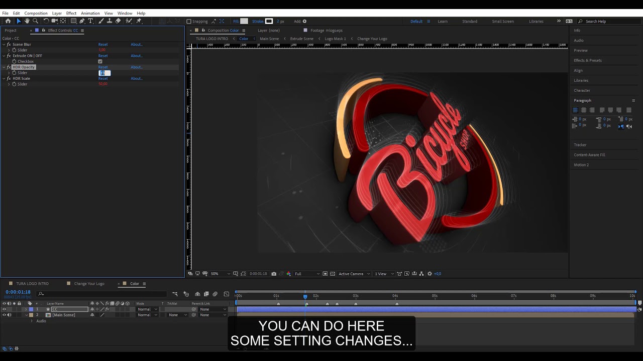 tutorial after effect - bikin logo - YouTube