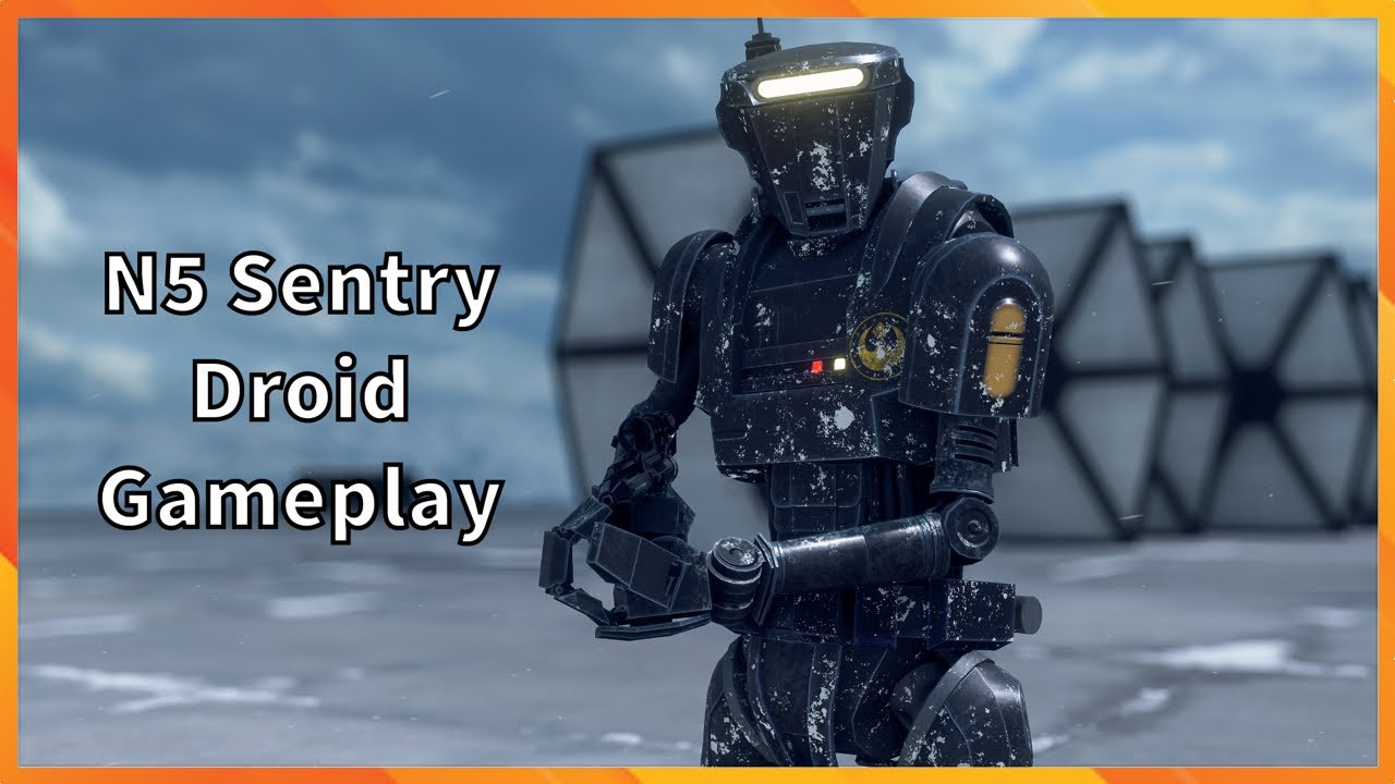 N5 Sentry Droid Gameplay Star Wars Battlefront 2 - YouTube