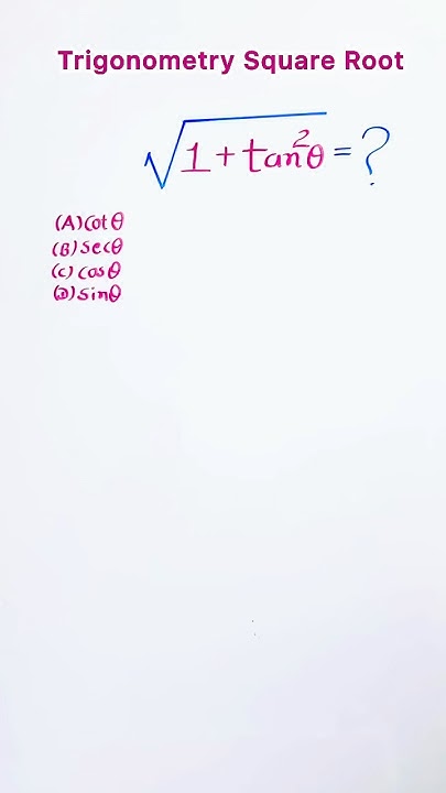 Most Interesting Trigonometric Square Root🤐💕|| Trigonometry Formula # ...