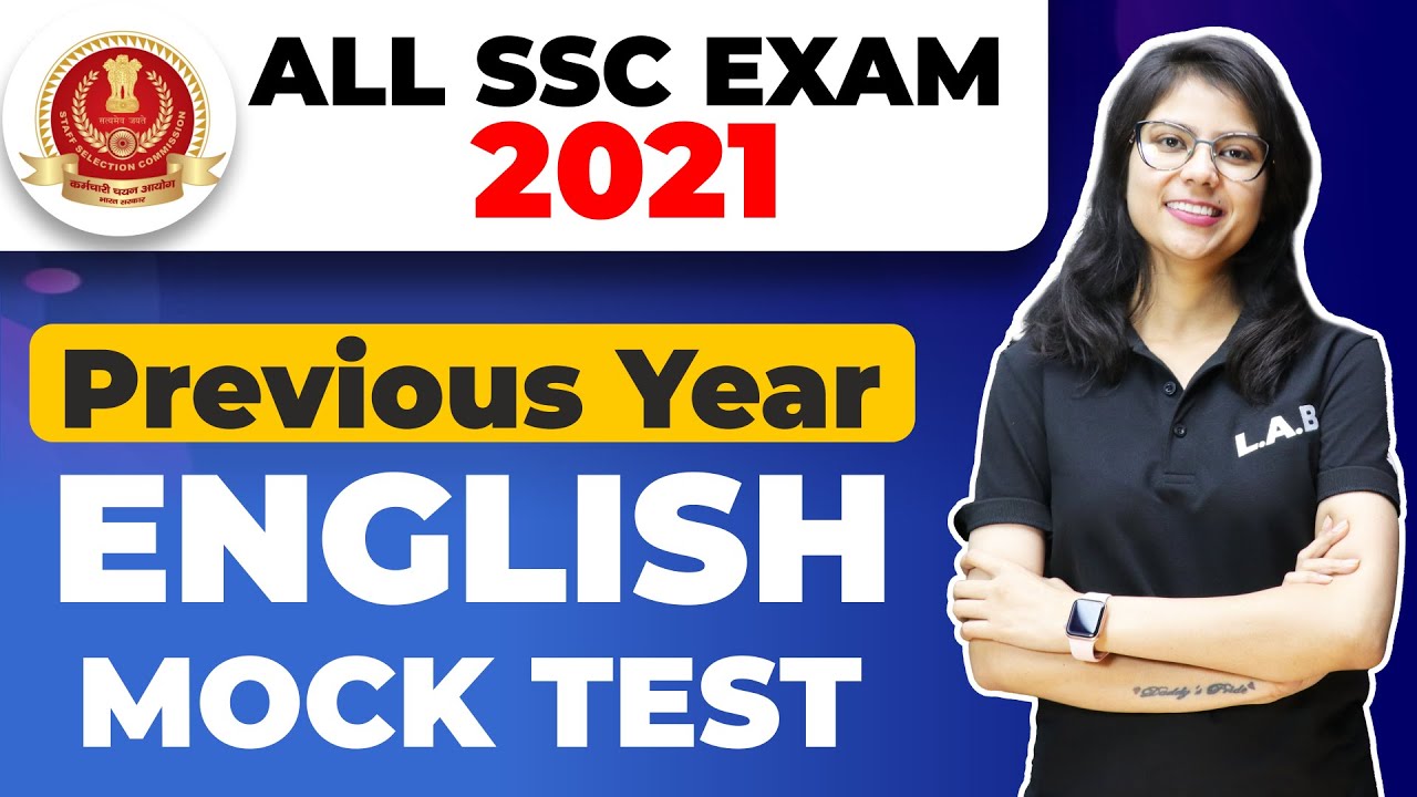 SSC Exam 2022 | Previous Year English Questions | English Mock Test All ...