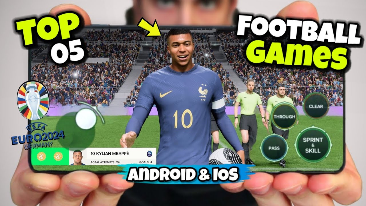 TOP 05 New FOOTBALL Games For Android & IOS Mode UEFA EURO 2024 | High ...