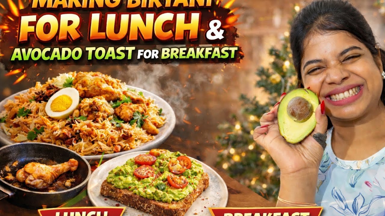 Making Biryani for Lunch & Avocado Toast for Breakfast | Weekend ...