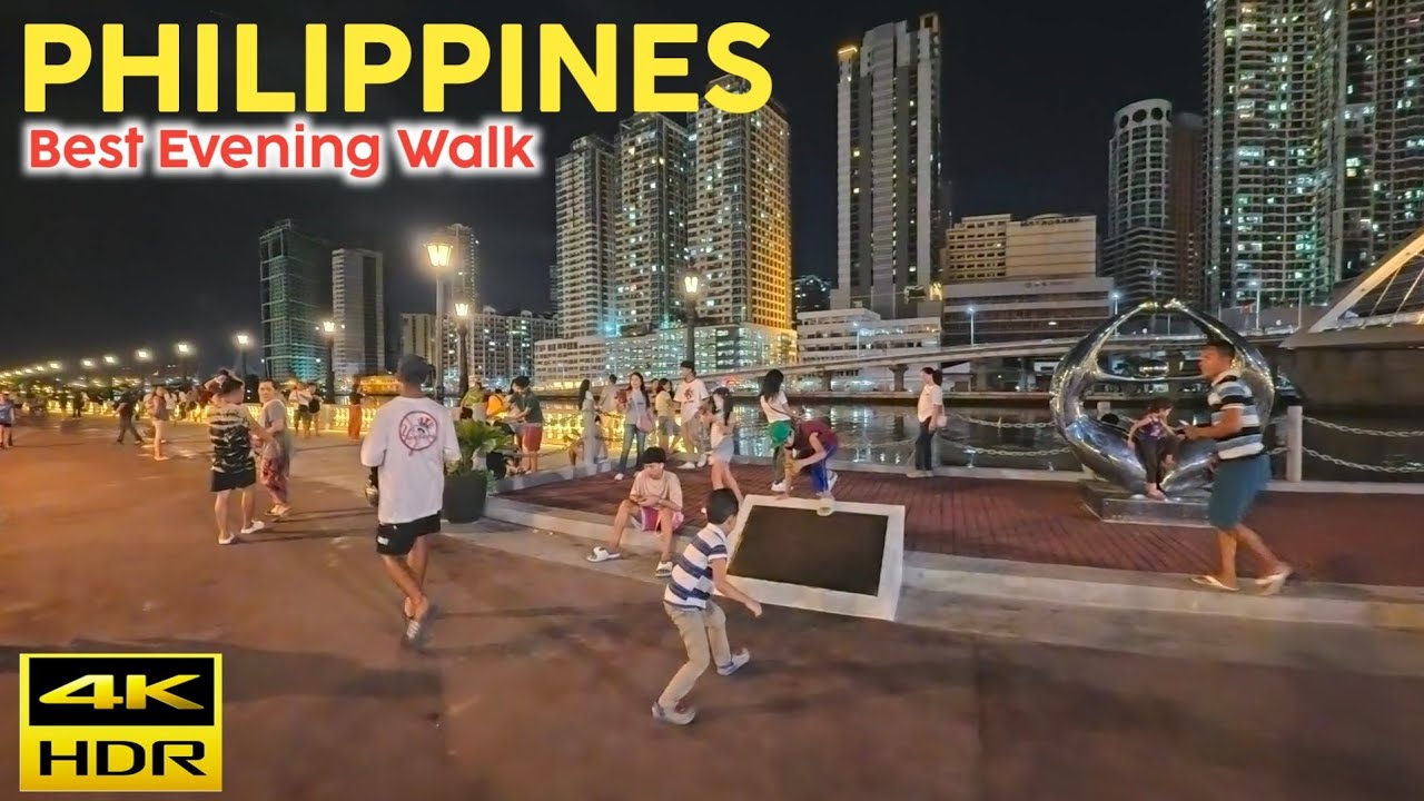🇵🇭 [4K] PASIG RIVER ESPLANADE IN MANILA PHILIPPINES| Best Walking Tour ...