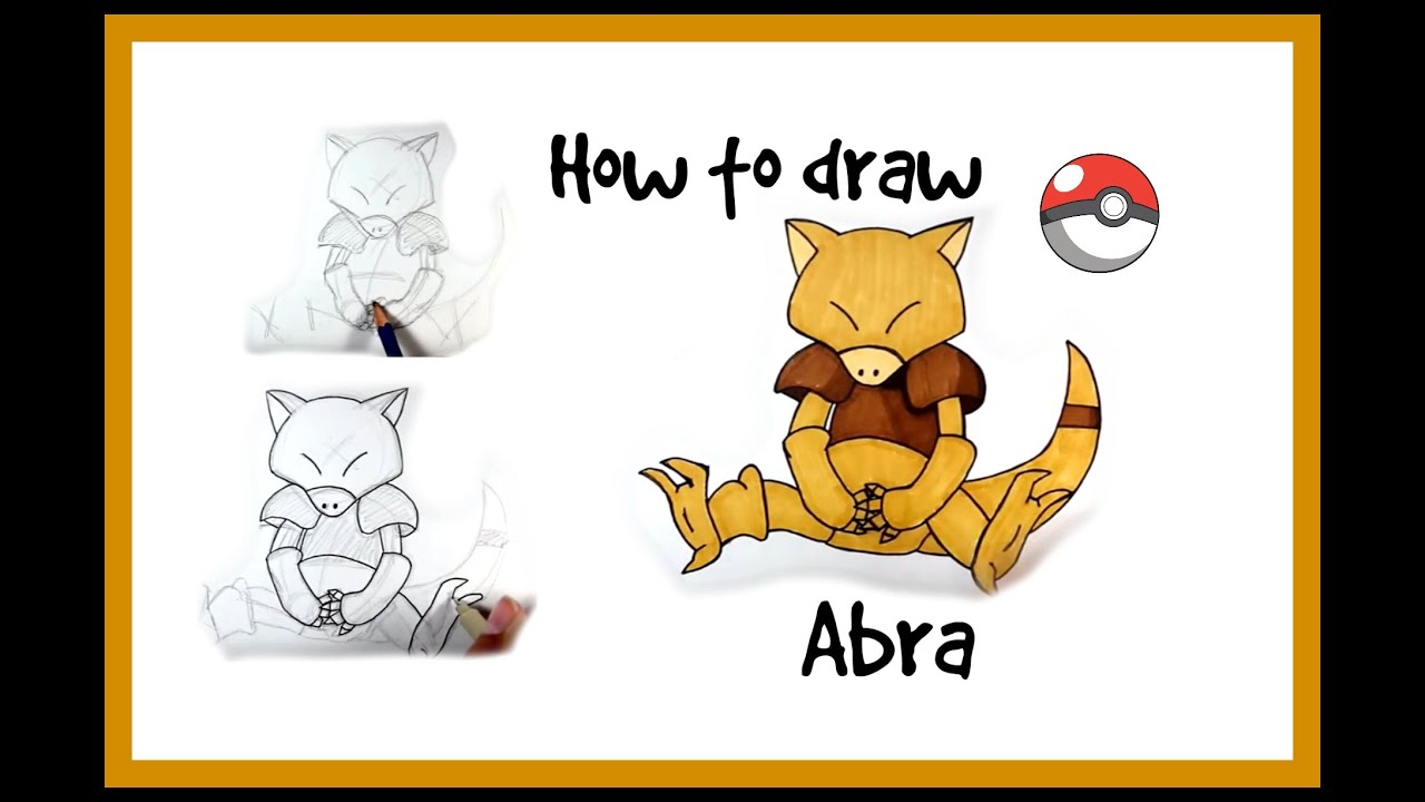 How to Draw Abra | Pokemon GO | Step by Step and Coloring - YouTube