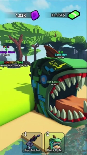 Go Fishing Boss Byte #roblox #gofishing #shots - YouTube