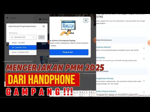 Cara Gampang Mengisi PMM (RHK) 2025 melalui Handphone - YouTube