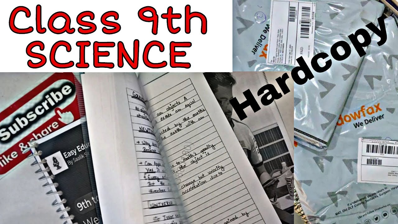 Science 9th class handwritten notes hardcopy file | All India Free ...