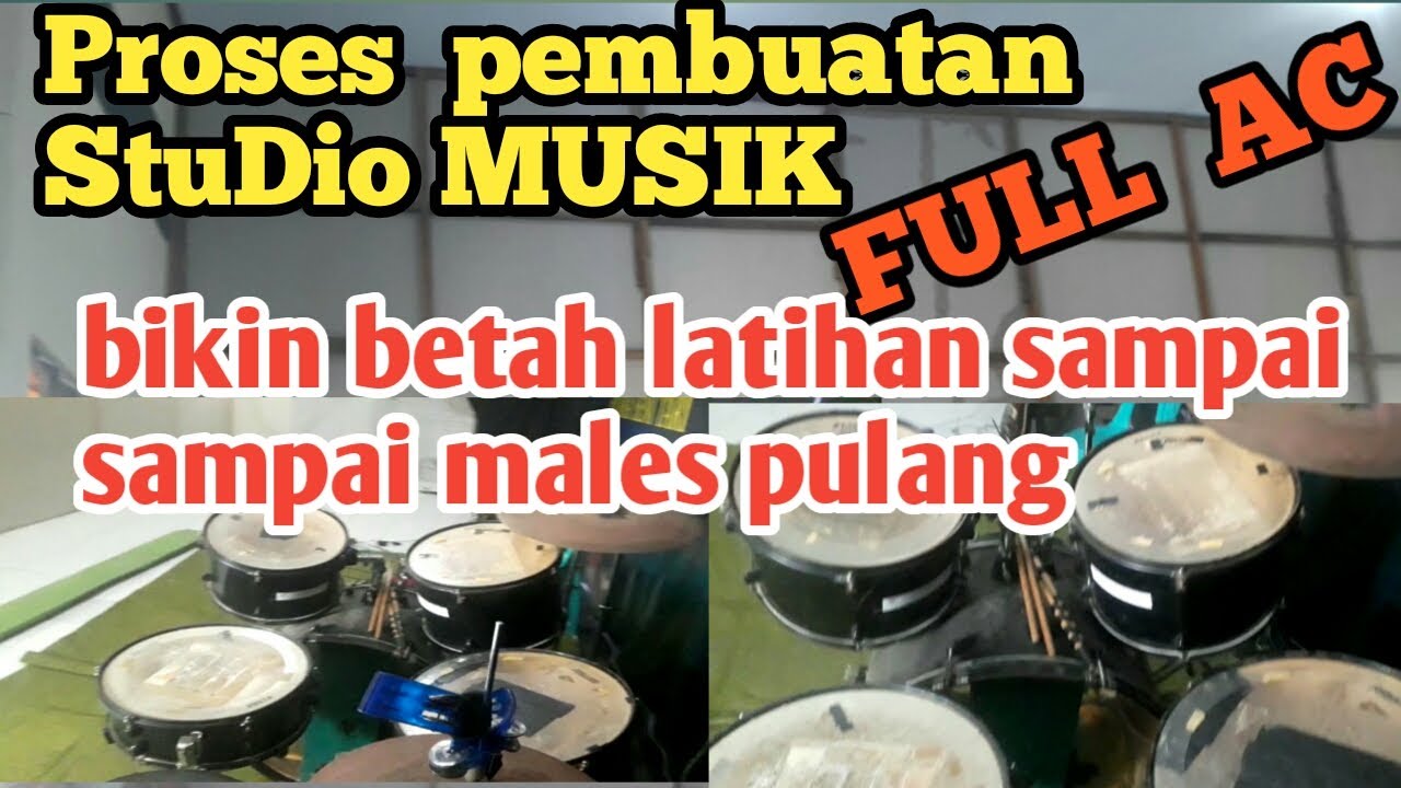 MEMBUAT STUDIO MUSIK SEDERHANA,SEJUK dan SEGER - YouTube