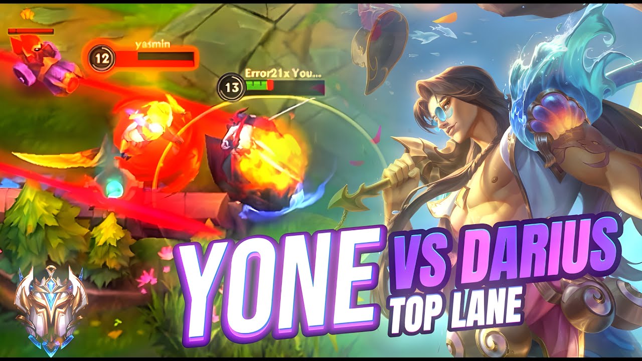 WILD RIFT Yone vs Darius Top Lane Showdown - YouTube