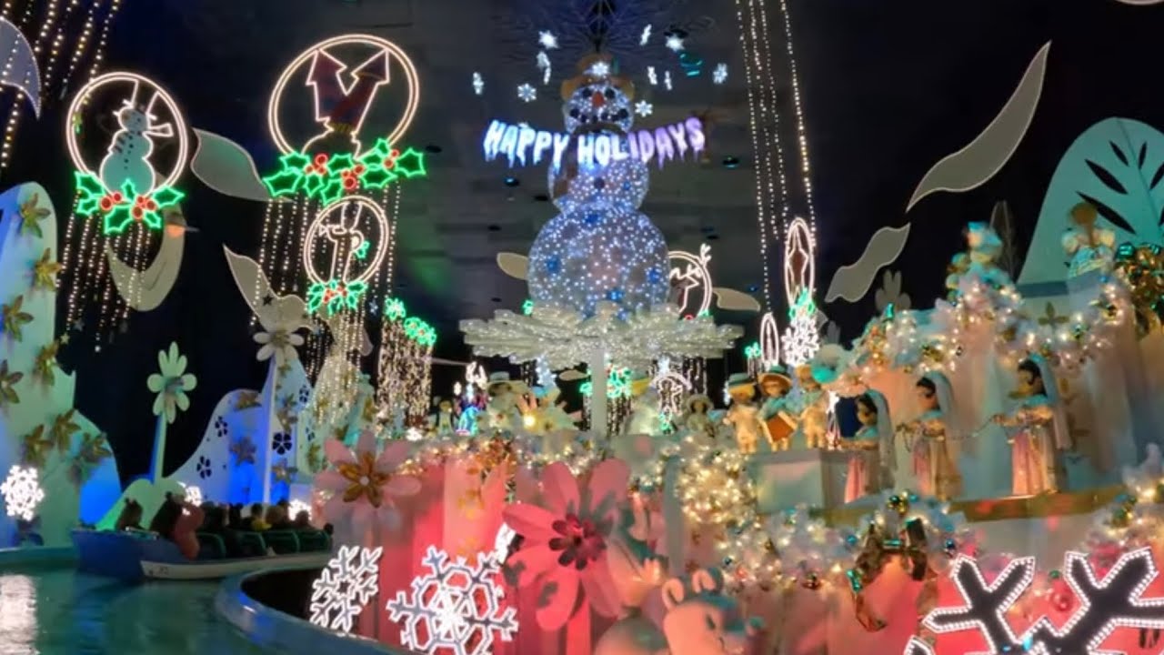 FULL POV Disneyland "it's a small world" Holiday (GoPro 11) Nov 26 ...